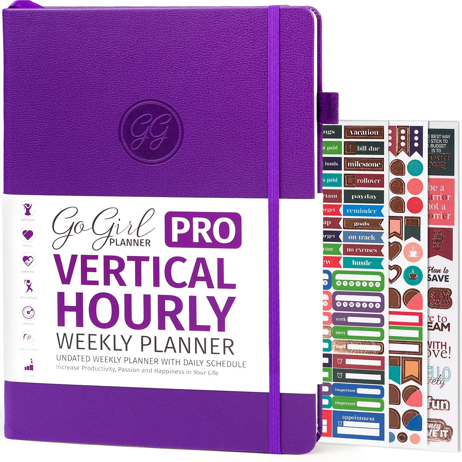 Pro Vertical Hourly Weekly Planner – GoGirl