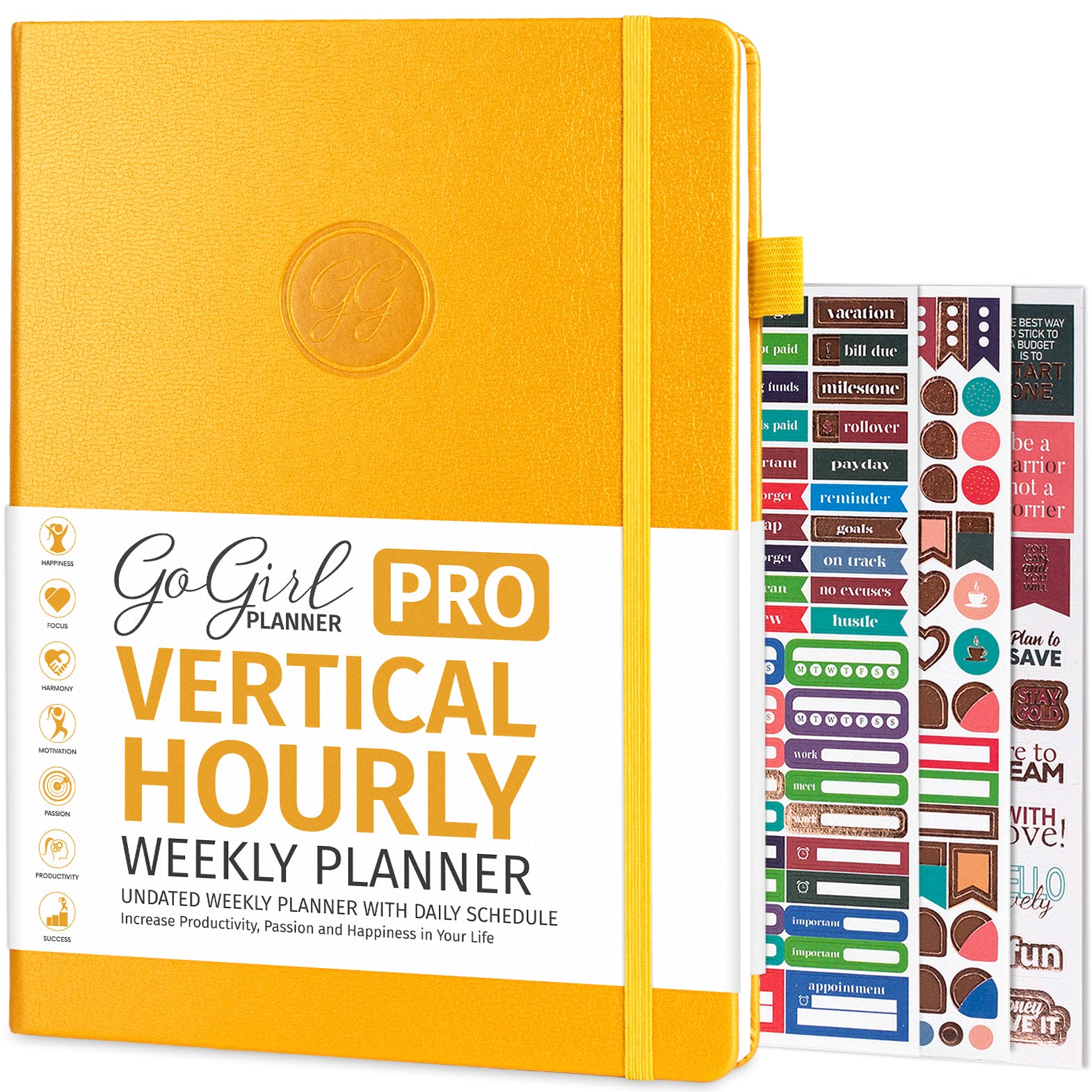 Pro Vertical Hourly Weekly Planner – GoGirl